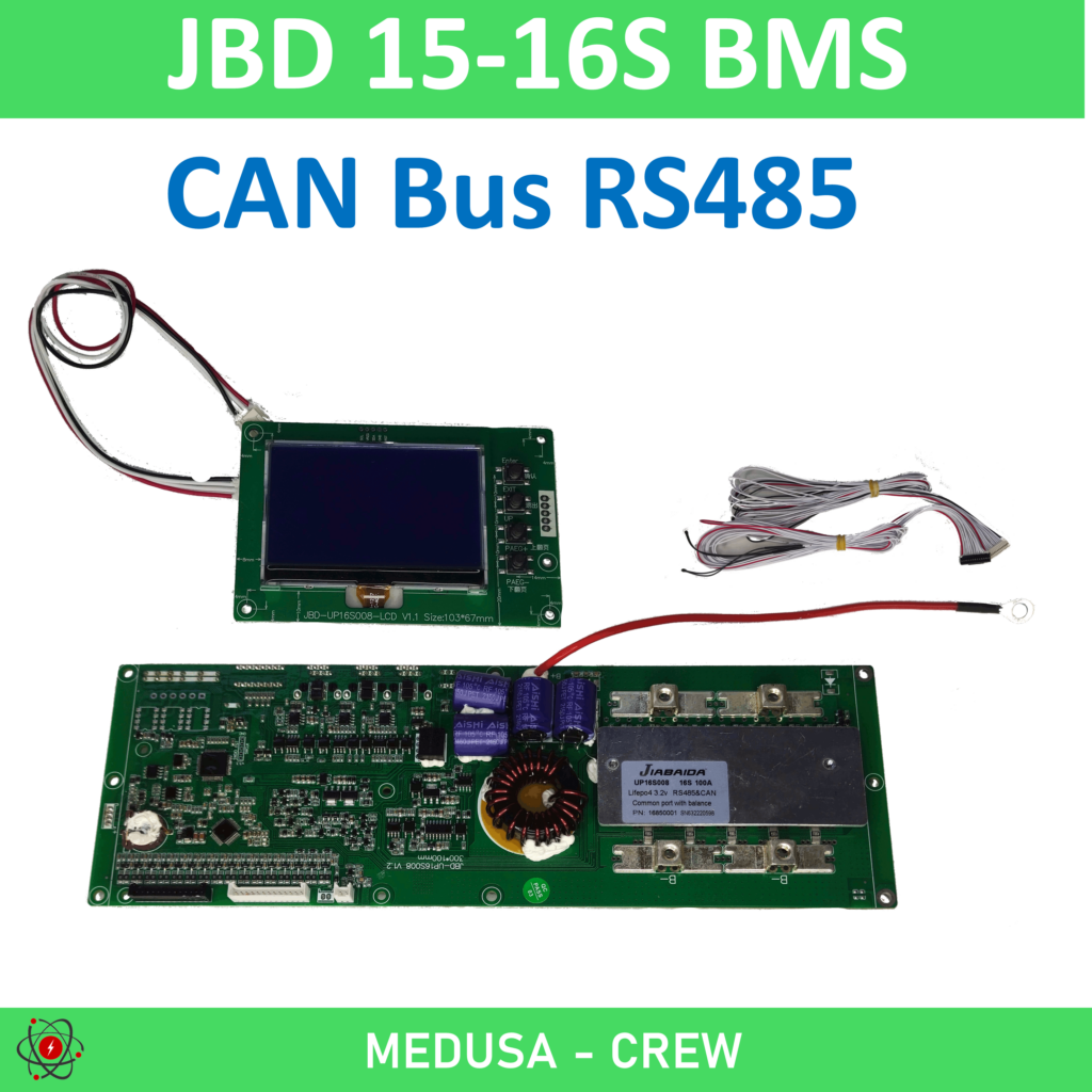 JBD BMS CAN / RS485 8-16S LiFePO4 Batterie Management System 100A mit ...