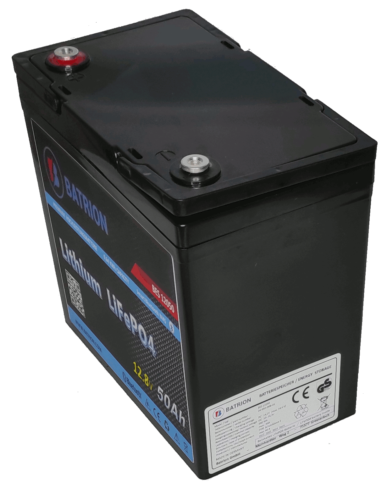 LiFePO4 Akku 12V 60Ah Lithium Batterie BATRION Wohnmobil Boot Bluetooth ...