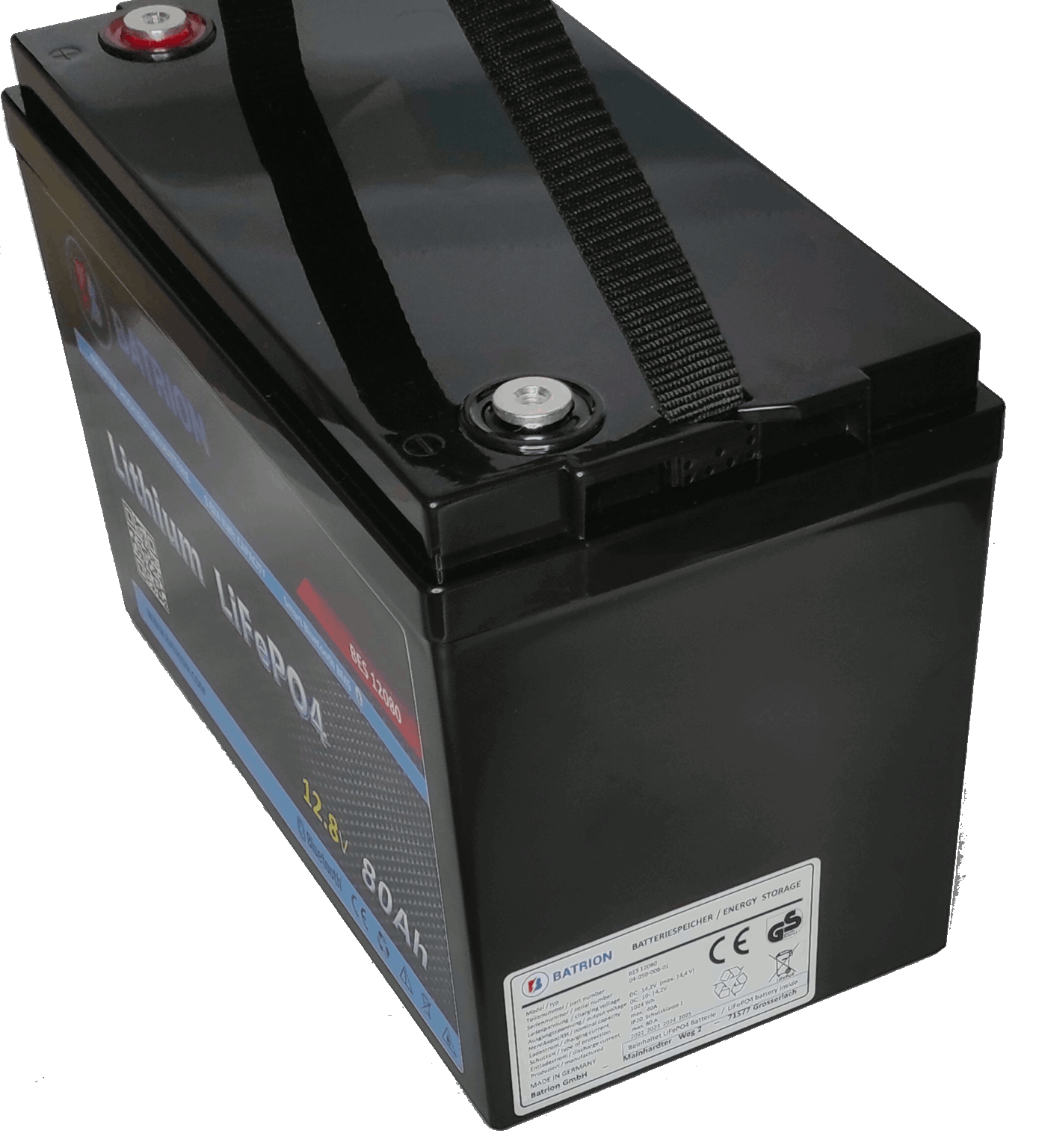 LiFePO4 Akku 12V 80Ah Lithium Batterie BATRION Wohnmobil Boot Bluetooth ...