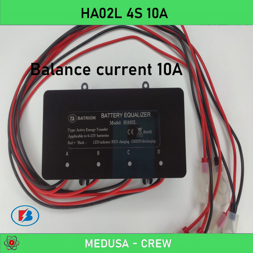 BMS 4S 10A LiFePO4, Li-Ion, LTO, Aktiv Balancer Equaliser 10 Amper HA02L — Balkonkraftwerk